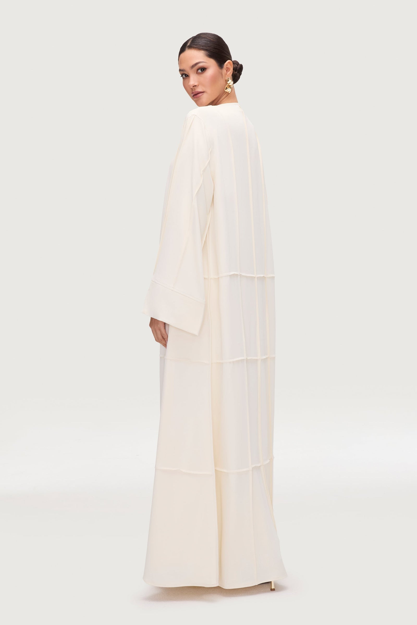 Lylah Everyday Open Abaya - Moonlight