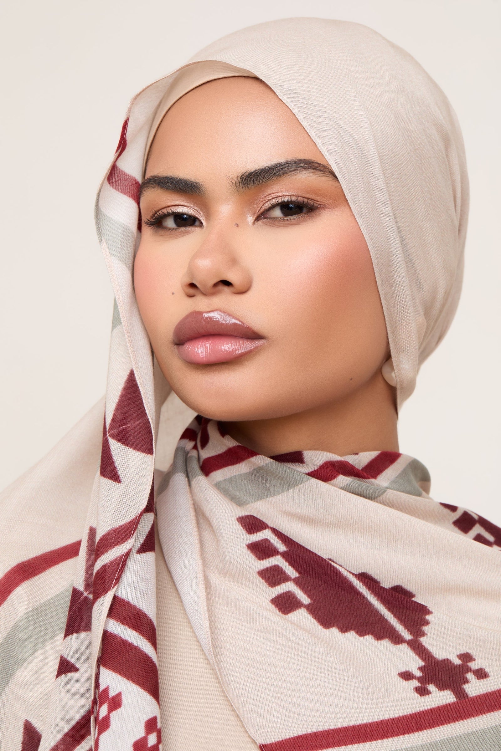 Printed Modal Hijab - Palestine Heritage