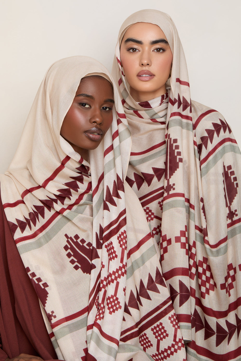 Printed Modal Hijab - Palestine Heritage