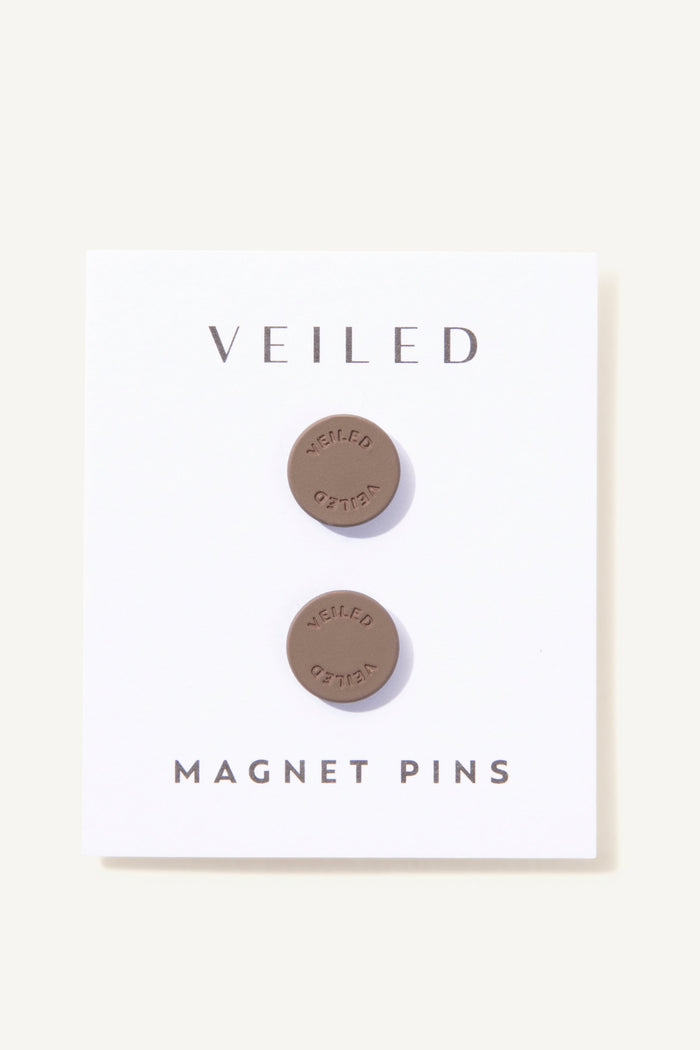 Signature Magnet Pins - Deep Taupe