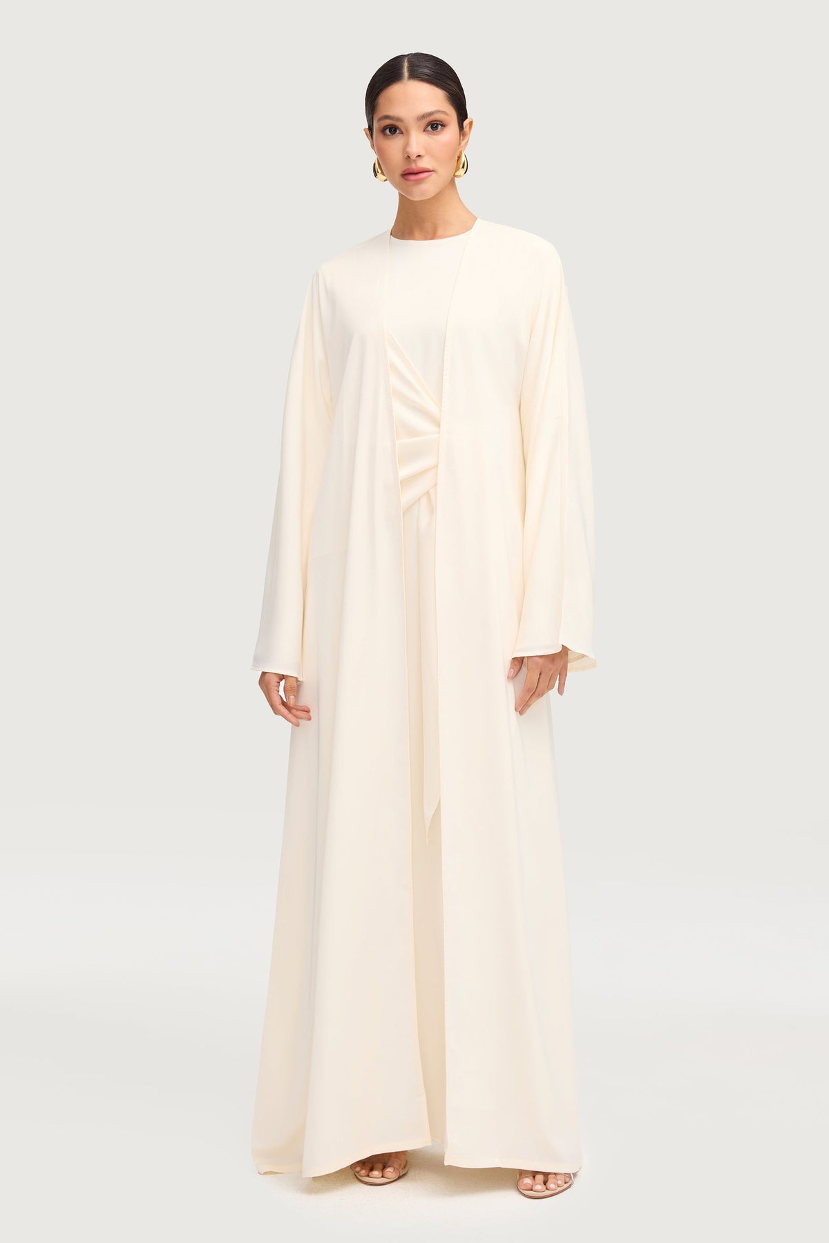 Sofia Open Abaya - Off White